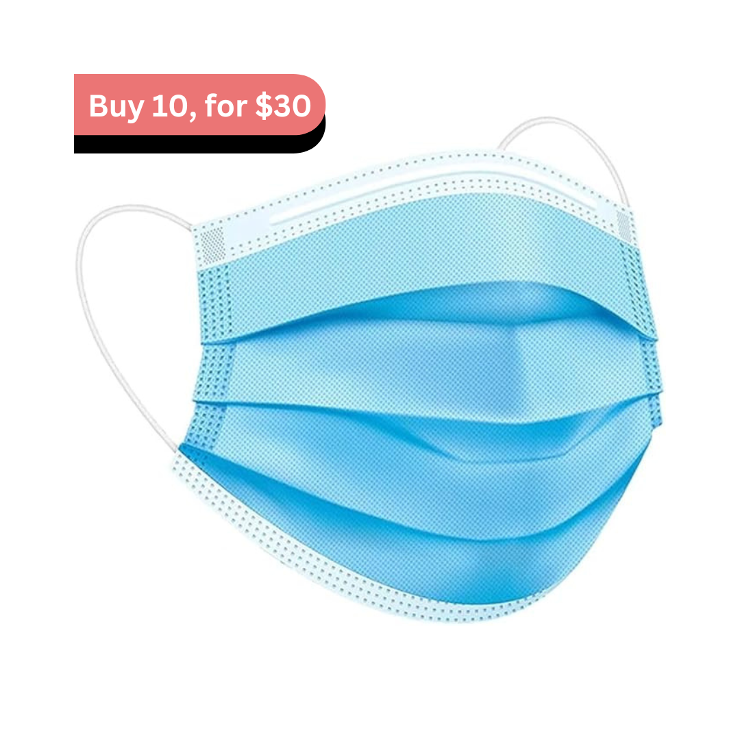 Earloop 3-PLY Masks 50/Bx ASTM Level 3 Blue – 3BS Dahabi