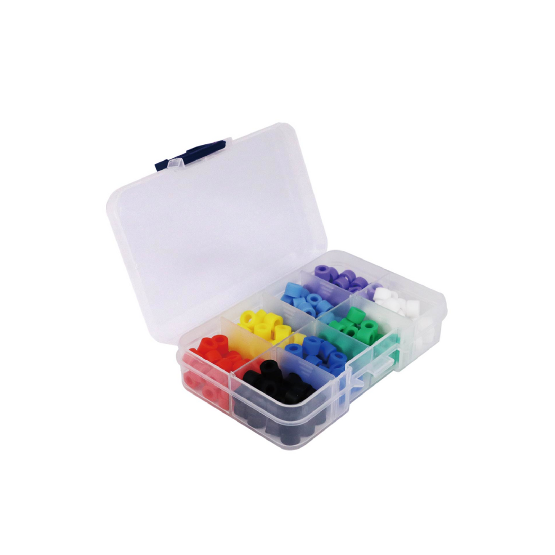 Silicone Instrument Code Rings Large Assorted – 100/Box – 3BS Dahabi